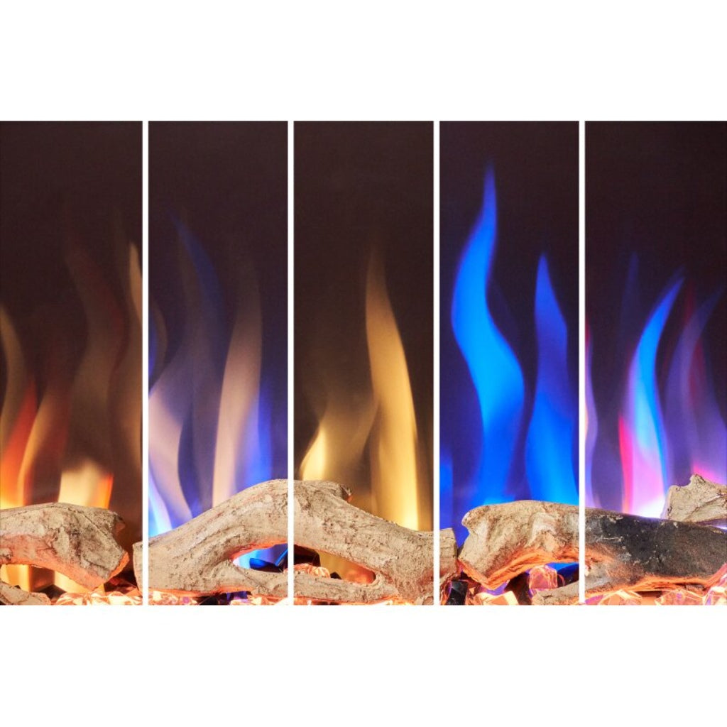 Orlando 72 Inch Media Wall Electric Fire Inset