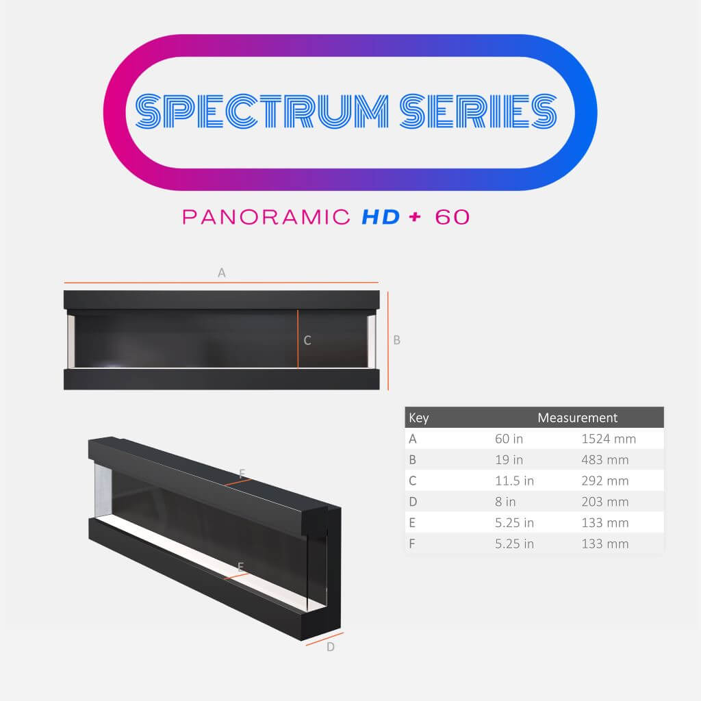 Phoenix 64" Pre-Built Media Wall Fireplace - Electric Fire Package