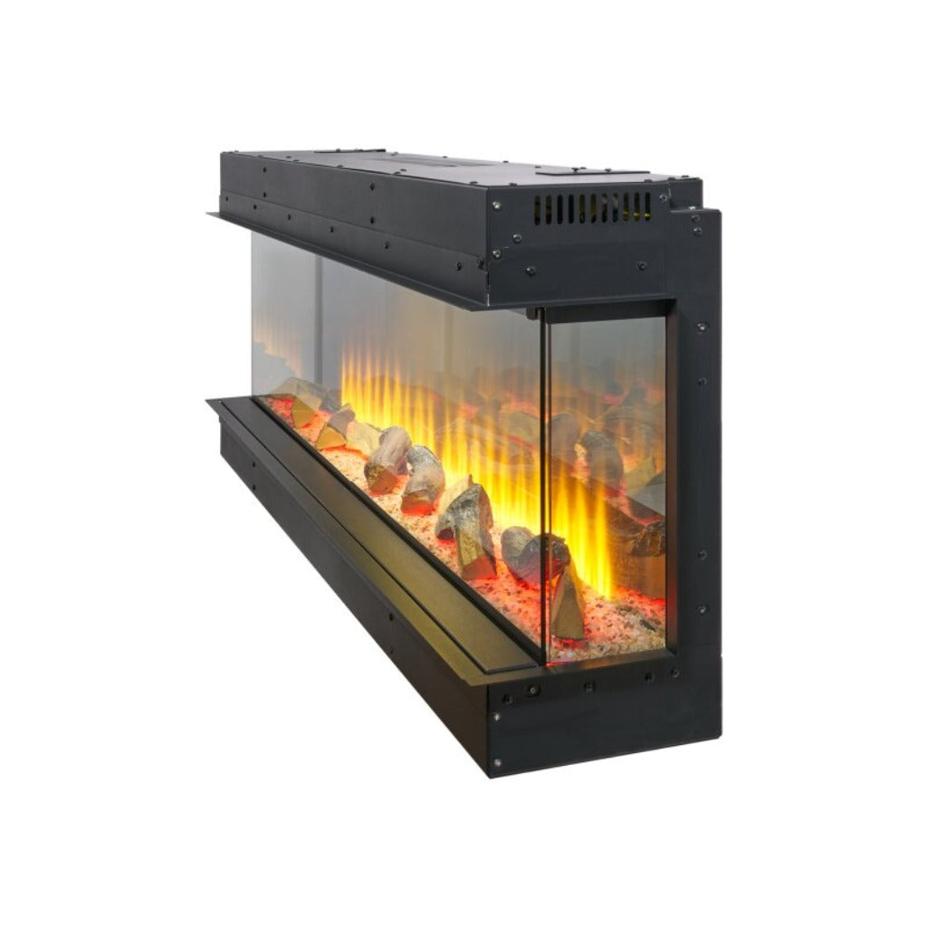 Sahara 22 Inch 3 Sided Panoramic Media Wall Electric Fire Insert