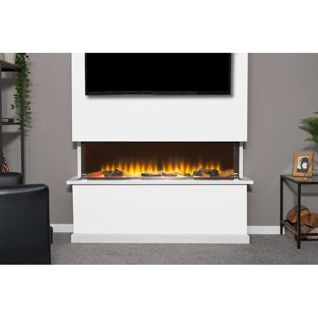 Sahara 51 inch Electric Inset Media Wall Fire with Remote Control