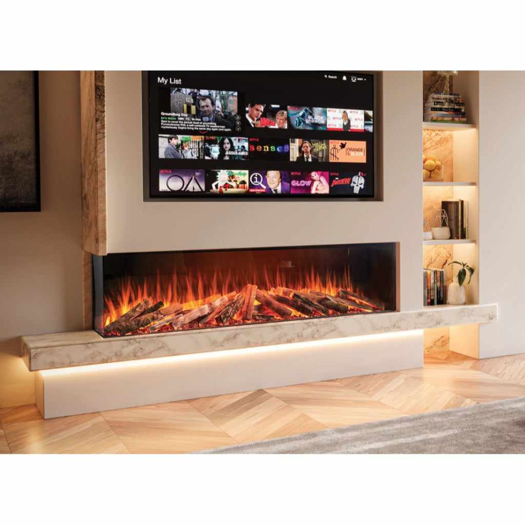 Solution Fires LUX 175 Media Wall Electric Fire | 1750mm Ultra-Wide ...