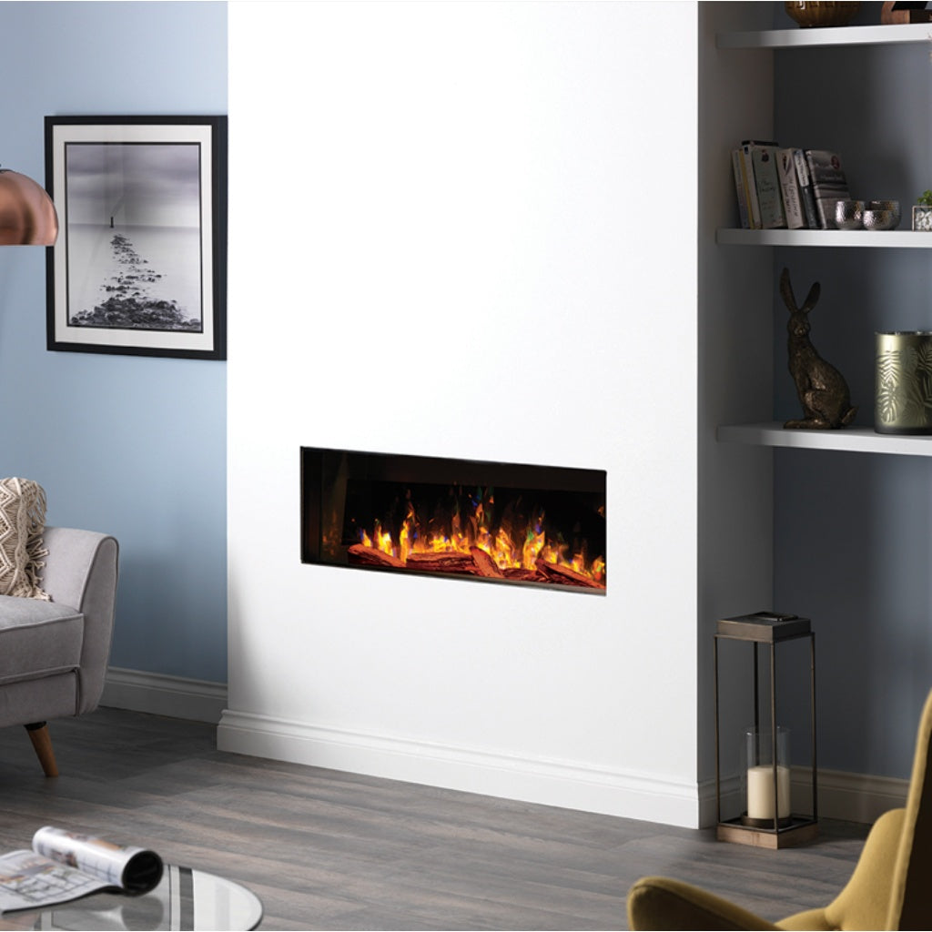 Solution SLE125 HD 1250MM Panoramic Electric Fire - 1/2/3 Sided Media ...