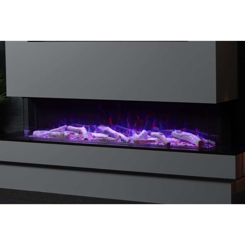Solution SLE125 HD 1250MM Panoramic Electric Fire - 1/2/3 Sided Media ...