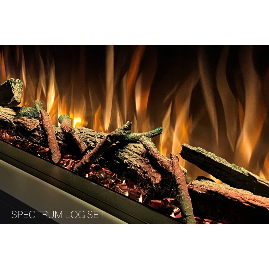 Spectrum Series 72 Inch 3 Sided Panoramic HD+ Media Wall Electric Fire ...