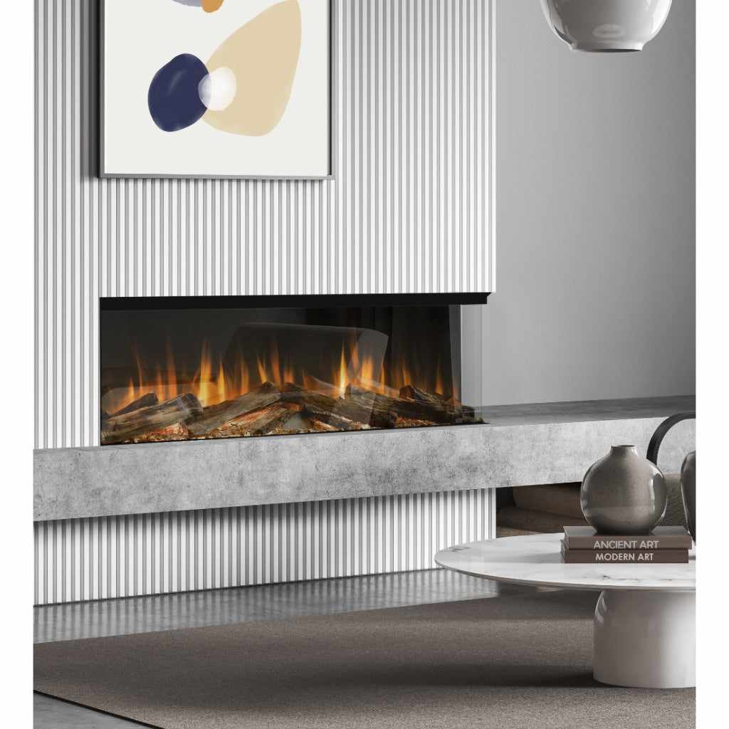 Woodford Thea 850 Panoramic - 1/2/3 Sided HD Media Wall Electric Fire ...
