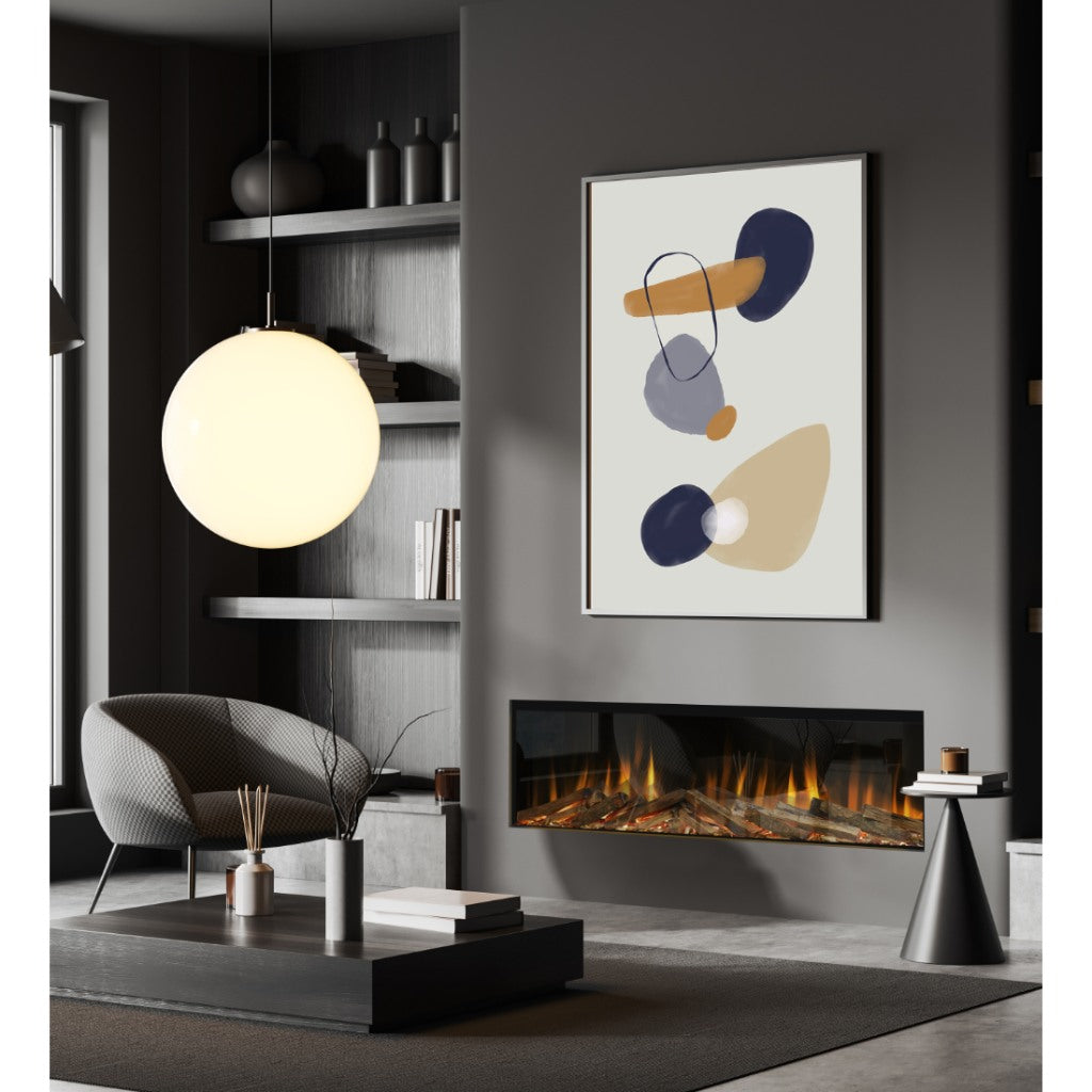 Woodford Thea 850 Panoramic - 1/2/3 Sided HD Media Wall Electric Fire ...