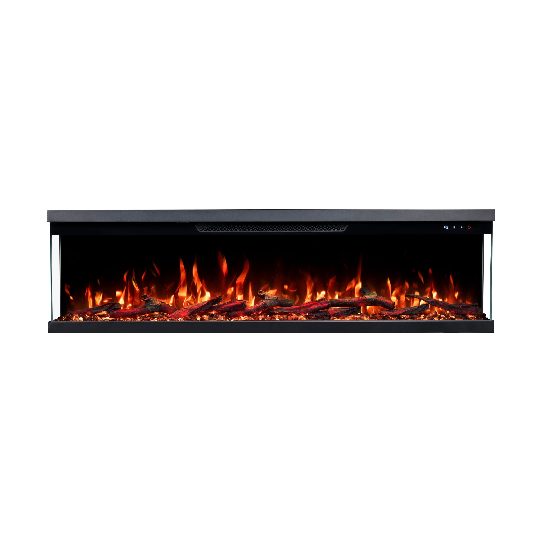 Luxion Panoramic Electric Fireplace– 1/2/3 Sided Media Wall Electric ...