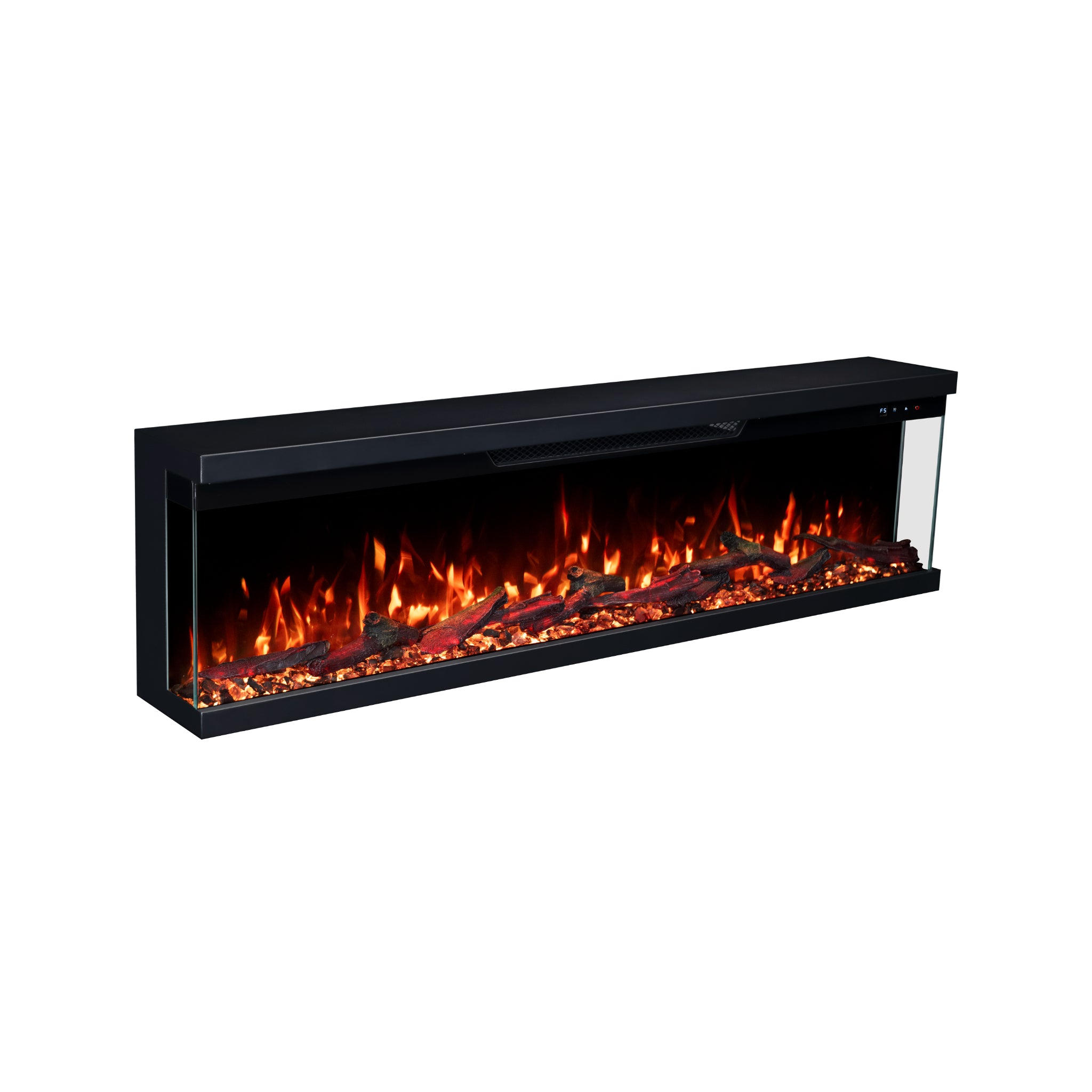 Luxion Panoramic Electric Fireplace– 1/2/3 Sided Media Wall Electric ...