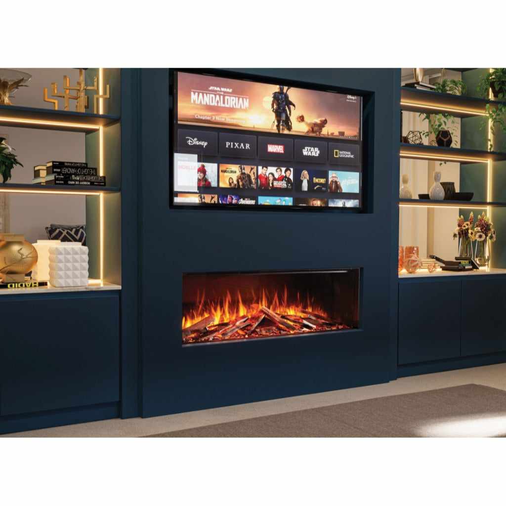 Solution Fires LUX 100 Media Wall Electric Fire | 1/2/3-Sided 1000mm ...