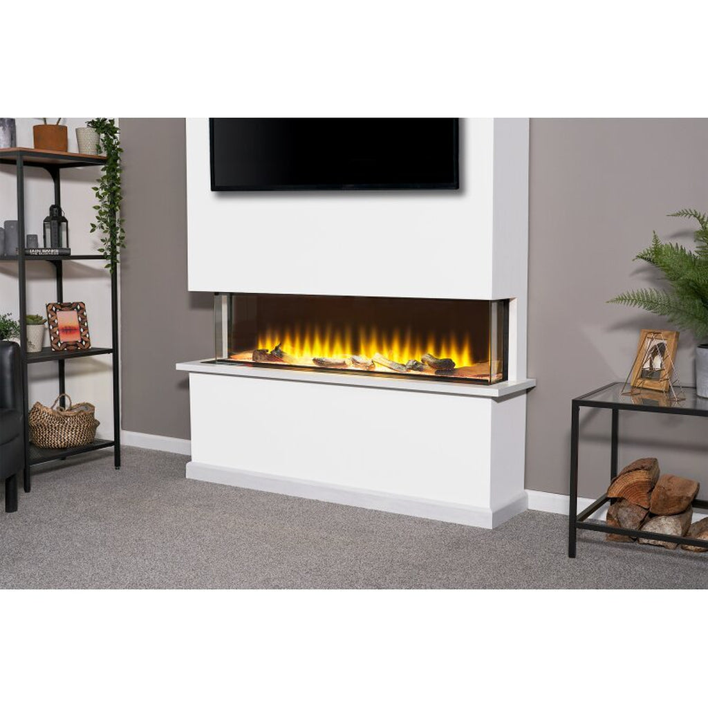 Sahara 42 Inch 3 Sided Panoramic Media Wall Electric Fire Insert