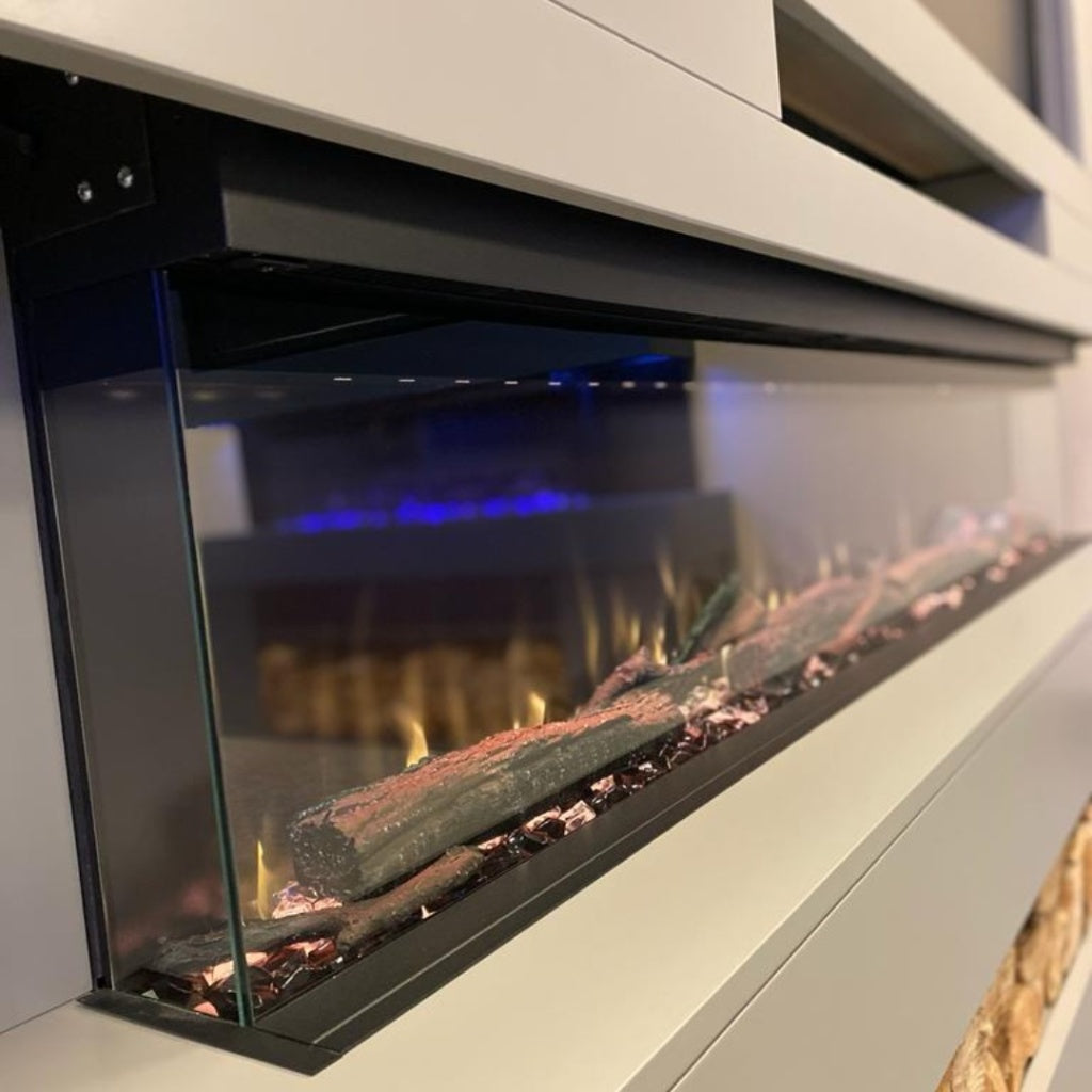 Spectrum Series 82 Inch 3 Sided Panoramic HD+Media Wall Electric Fire ...