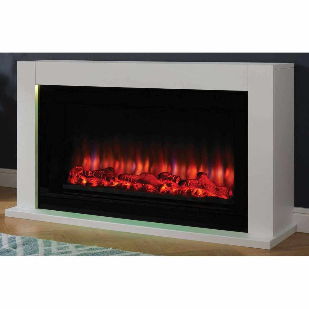 Suncrest Lumley-Ambience Electric Fireplace Suite - With LED mood lighting