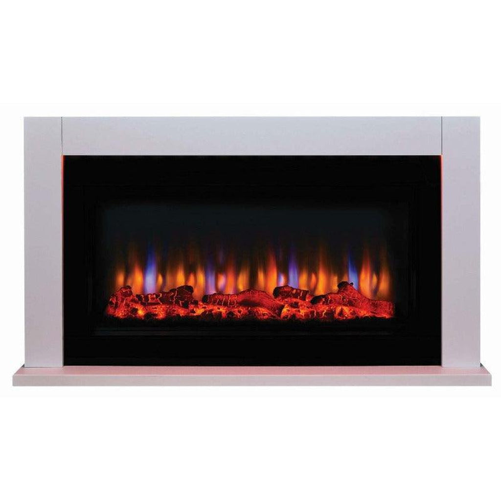 Suncrest Lumley-Ambience Electric Fireplace Suite - With LED mood lighting