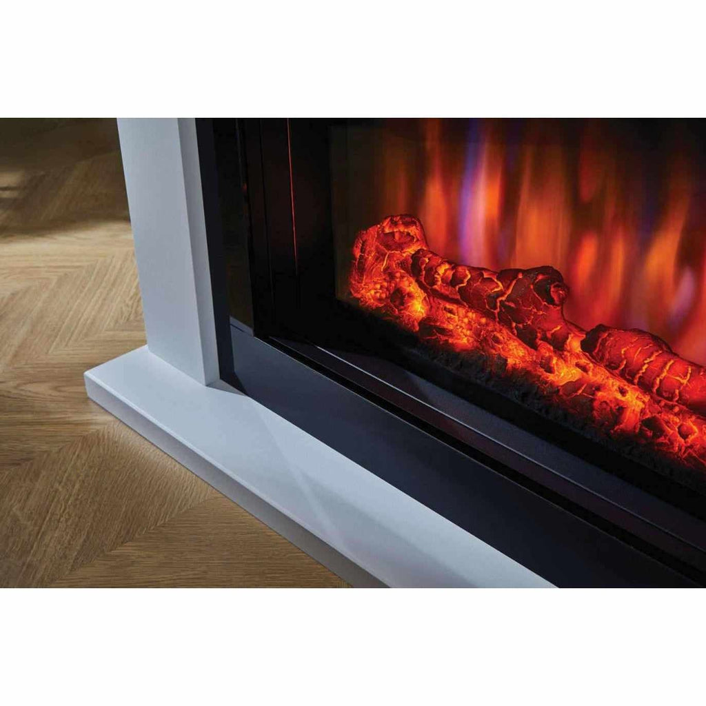 Suncrest Lumley-Ambience Electric Fireplace Suite - With LED mood lighting